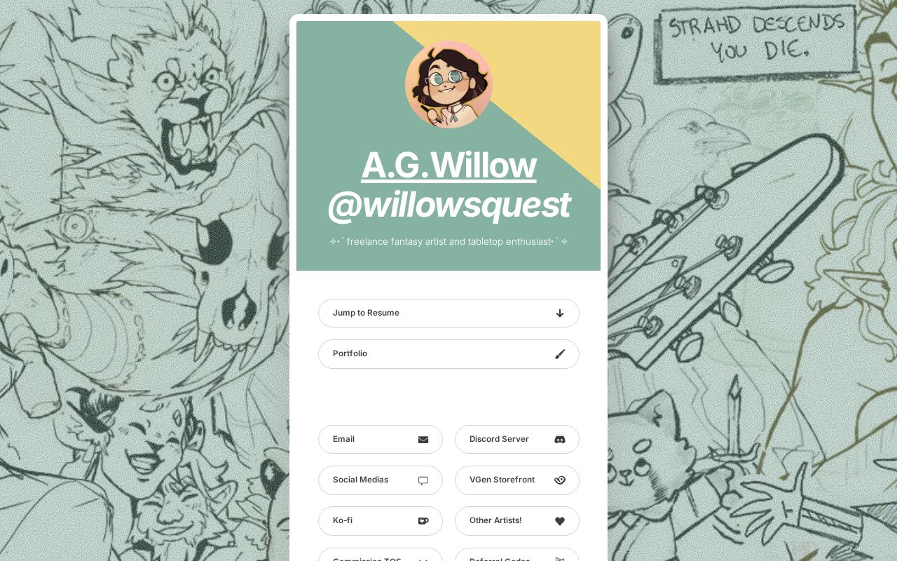 A.G.Willow @willowsquest